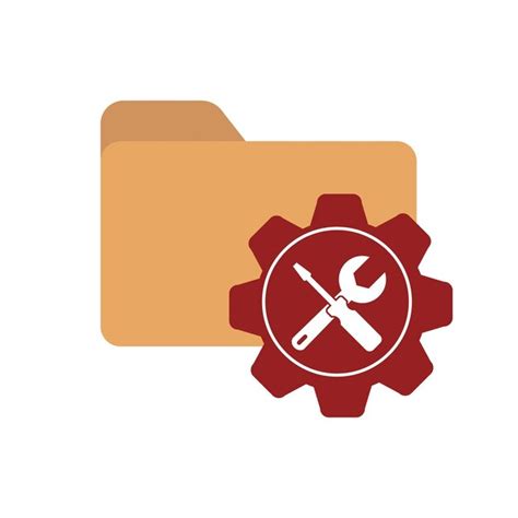 Premium Vector Vector Color Icon Of A Folder With A Gear Parameter