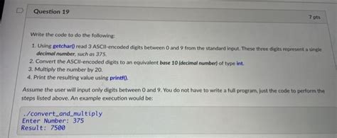 Solved Write The Code To Do The Following 1 Using