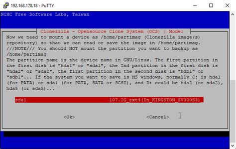 Problem With Taking A System Backup Using Clonezilla General