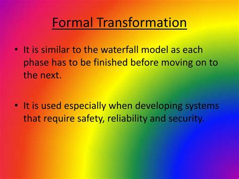Ppt Life Cycle Models Formal Transformation Powerpoint Presentation Free Download Id 1583057