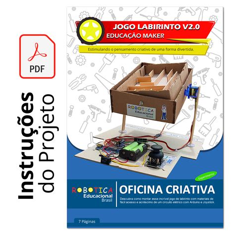 aprenda jogo labirinto v2 0 com arduino e joystick robótica