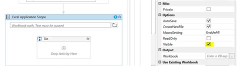 work on excel file without excel application scope help uipath