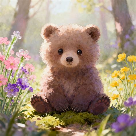 Bear Cub Drawings Create Cute Art With Ai