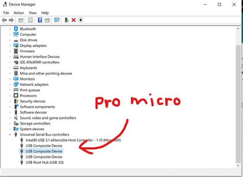 Pro Micro Only Being Recognized As A Usb Composite Device Interfacing W Software On The