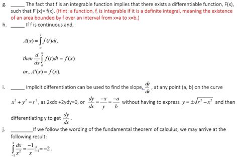 Solved The Fact That F Is An Integrable Function Implies Solved The Fact That F Is An Integrable Function Implies
