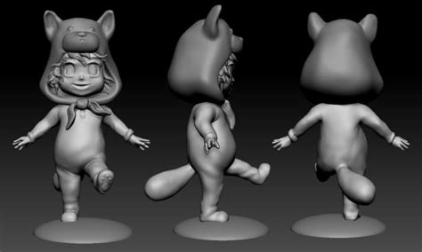 Do Character Modeling 3d Model Character Design For 3d Printing With Zbrush By Infinitygamedev