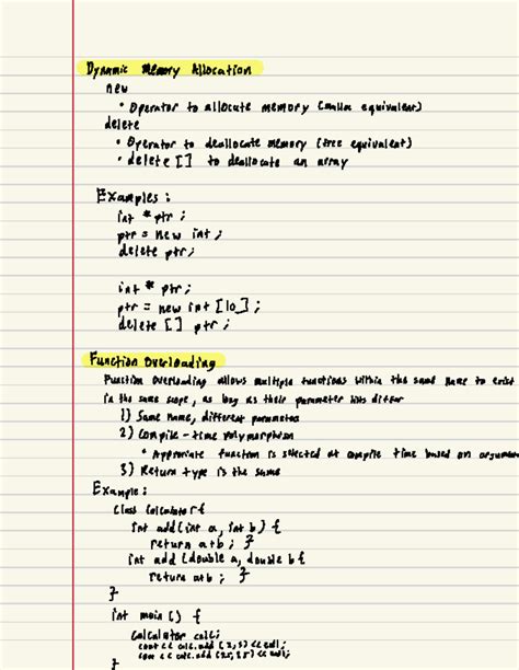 Ece 220 Test Summary Computer Systems And Programming Dynamic Memory