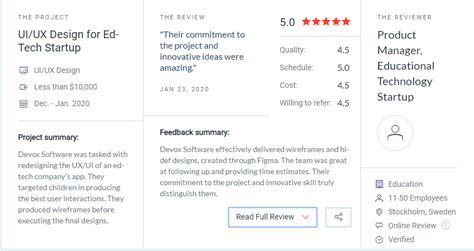 a 5 star offshore software development company according to