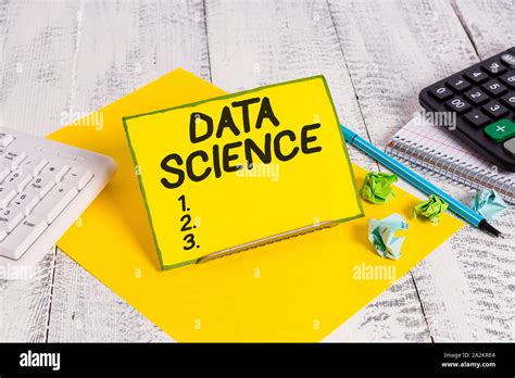 Conceptual Hand Writing Showing Data Science Concept Meaning Multidisciplinary Field That Uses