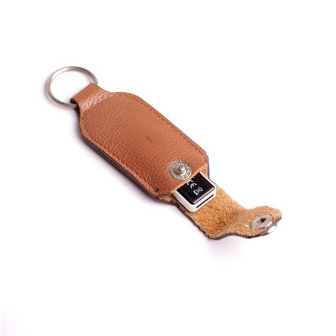USB Key Holder In Leather Protection And Storage For USB Key Creation And Manufacture By Hand By