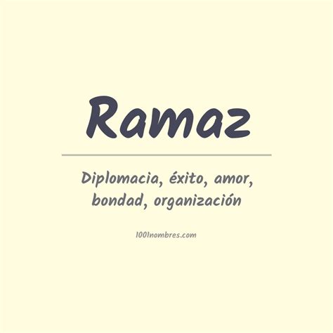 Significado Del Nombre Ramaz