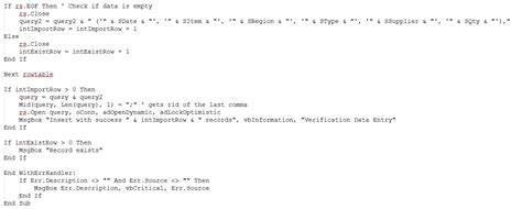 Improve Speed On Vba Loop To Insert Multiple Column Into Mysql • Vba And Macros • Excel Forum