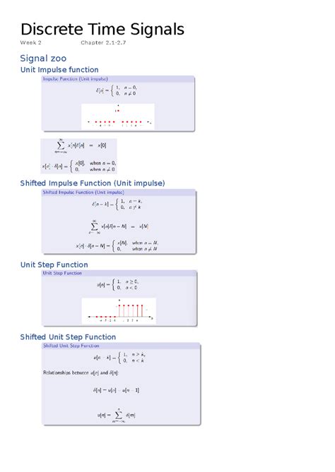 Week 2 Discrete Time Signals Week 2 Chapter 2 2 Signal