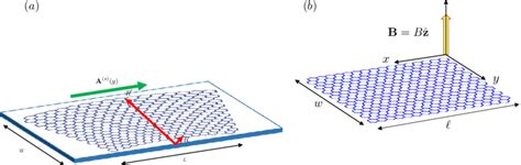A Geometry Of A Bent Flake Of Graphene Of Length L 192 Nm And Width Download Scientific