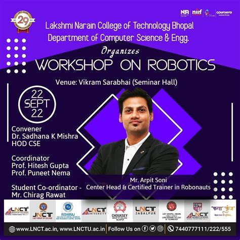 Workshop On Robotics Lnct Group