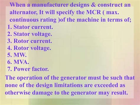 Generator Capability Curve Ppt