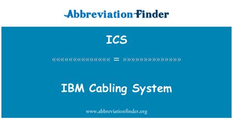 Ics Significa Sistema De Cableado De Ibm Ibm Cabling System