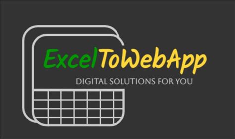 Transform Excel Files Into Web Or Desktop Applications By Alialbadra