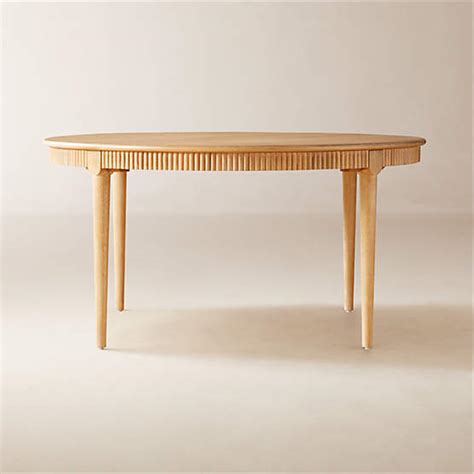 bancroft rectangular oak wood dining table cb2 canada