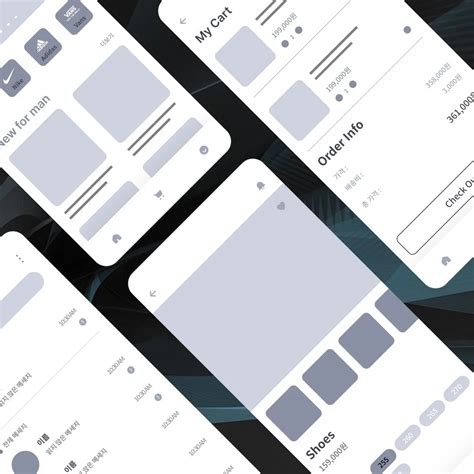 와이어프레임 디자인 웹 Ui·ux 포트폴리오 크몽