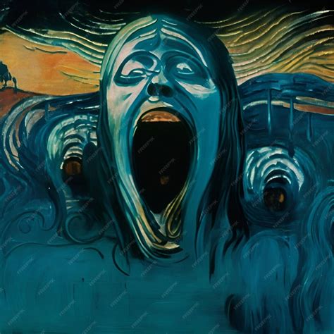 Premium Photo Ai Of The Petrifying Looks Of The Scream Munch With