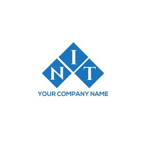 Nit Letter Logo Design On White Background Nit Creative Initials