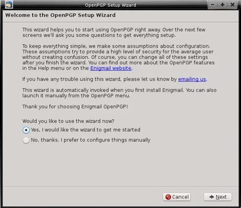 thunderbird email encryption with gnupg2