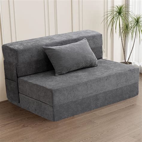 Homfine Folding Sofa Bed Convertible Sleeper Chair With