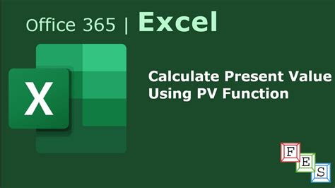 How To Calculate The Present Value Of Loan Or Investment Using The PV Function In Excel Office
