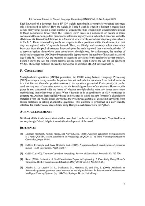 an automated multiple choice question generation using natural language