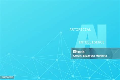 인공지능 삼각형 배경입니다 네트워크 패턴 딥 러닝 스마트 디지털 기술 Ai 벡터 일러스트 레이 션입니다 블루 화이트 디자인 요소