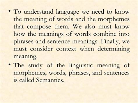 an introduction to semantics ppt poetry books and literature