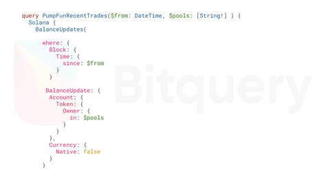 pumpfun pools token balances blockchain data api