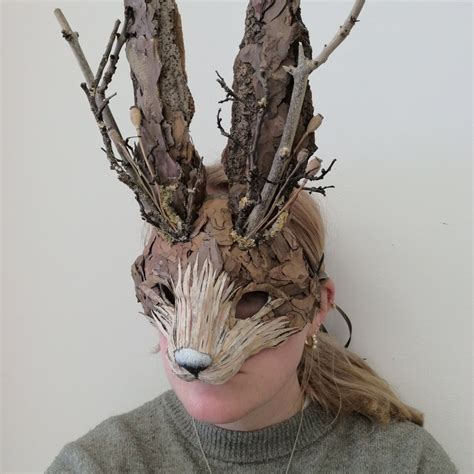 Tree Bark Mask Etsy