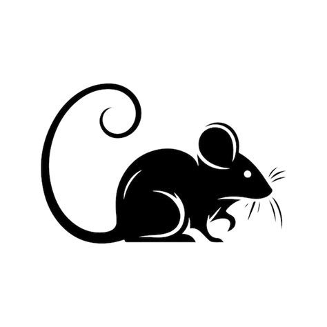 Premium Vector Mouse Silhouette Vector