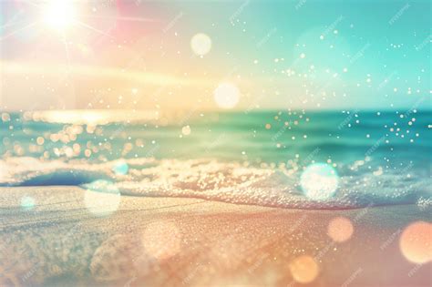 Premium Photo Tropical Beach Background With Sunlight Sand And Ocean