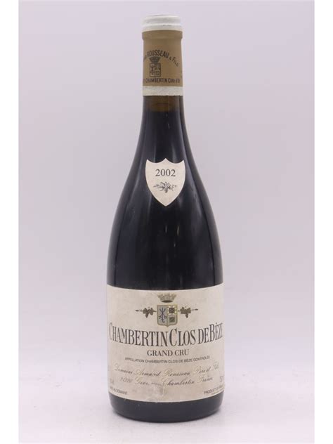 Armand Rousseau Chambertin Clos De Bèze 2002