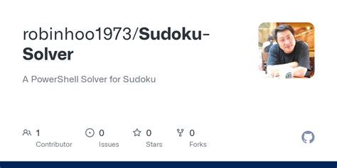 Github Robinhoo1973sudoku Solver A Powershell Solver For Sudoku