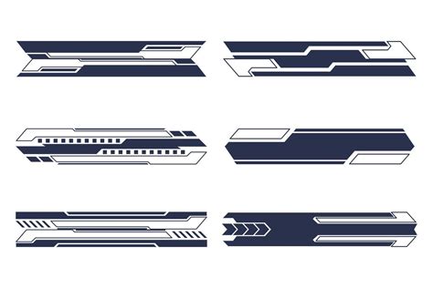 Hud Sci Fi Tech Interface Bars Futuristic Design Elements Set 47579784 Vector Art At Vecteezy
