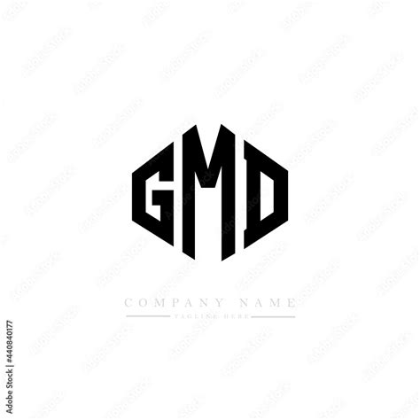 Gmd Letter Logo Design With Polygon Shape Gmd Polygon Logo Monogram Gmd Cube Logo Design Gmd