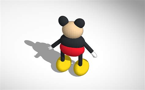 3d Design Micky Mouse Tinkercad
