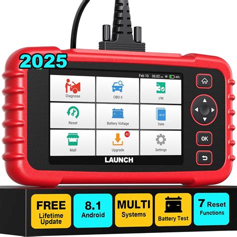 LAUNCH OBD2 Scanner CRP123X V2.0, 2025 Elite Lifetime Free Update scan Tool, FCA SGW, SAS ...