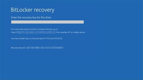 Bitlocker Revovery Crash Surface