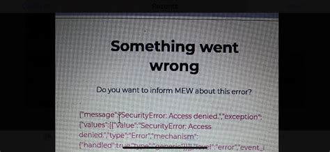 Receiving This Error In The New Myether Wallet When Connecting With Nano S In The Previous