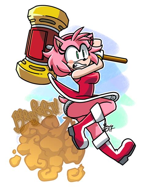 Rule 34 Amy Rose Anthro Cute Embarrassed Fart Fart Cloud Farting