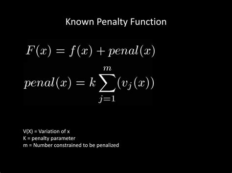 Adaptive Penalty Function In Genetic Algorithms Ppt