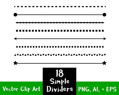 Web Page Separators Clipart