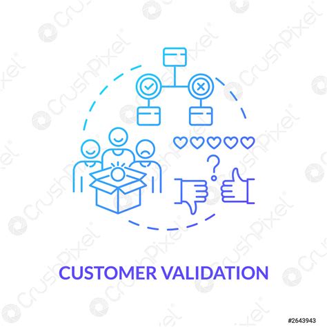 Customer Validation Concept Icon Stock Vector Crushpixel