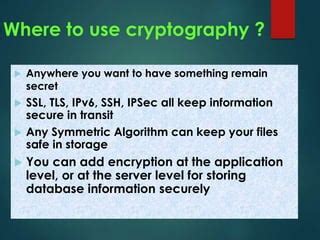 Overview Of Cryptography PPTX