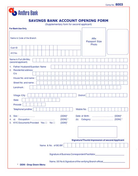 Account Opening Form Definition At Colby Westlake Blog